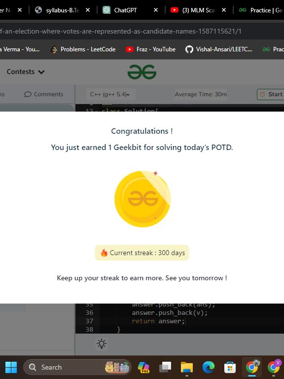 Vishal Ansari on LinkedIn: #geeksforgeeks #codingmilestone ... Vishal Ansari on LinkedIn: #geeksforgeeks #codingmilestone ...