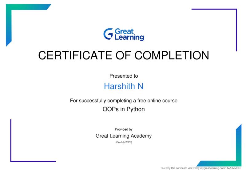 Harshith N on LinkedIn: #python #pythondeveloper #pythonprogramming Harshith N on LinkedIn: #python #pythondeveloper #pythonprogramming