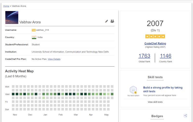 Vaibhav Arora on LinkedIn: #connections #codechef #starters # ... Vaibhav Arora on LinkedIn: #connections #codechef #starters # ...