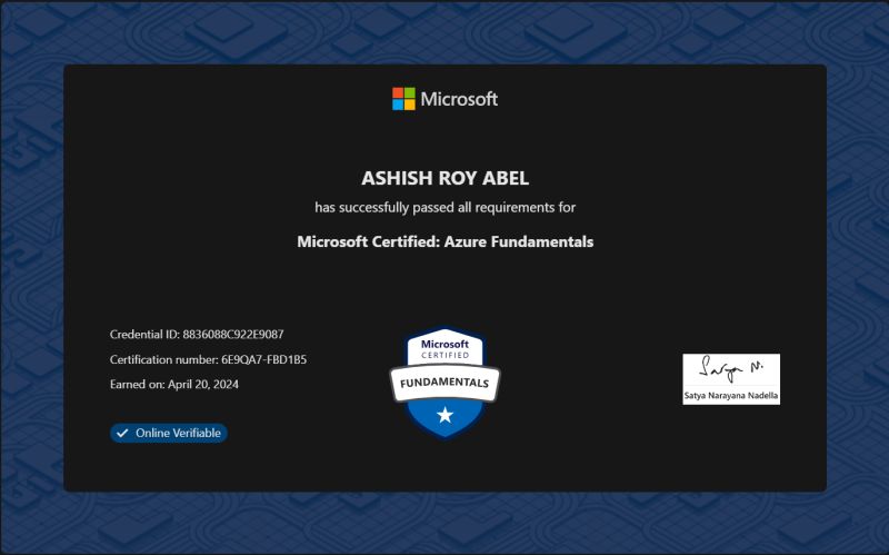 Ashish Roy Abel π» on LinkedIn: #cloudcomputing #azure Ashish Roy Abel π» on LinkedIn: #cloudcomputing #azure