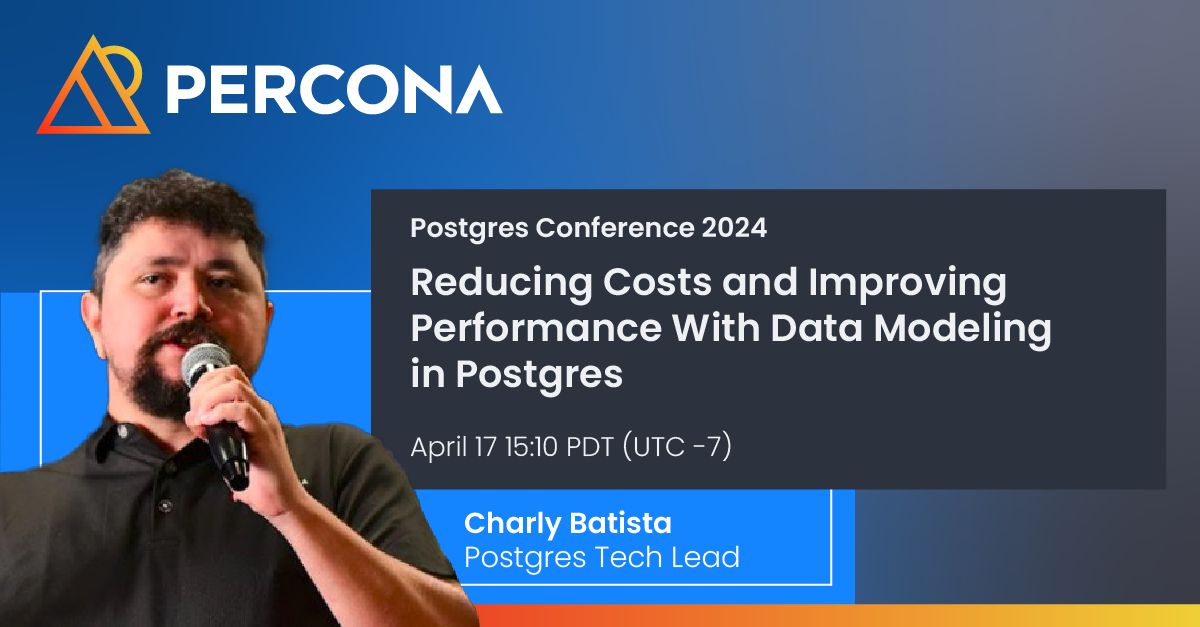 Charly Batista on LinkedIn: #postgres #postgresql #postgresconf #percona Charly Batista on LinkedIn: #postgres #postgresql #postgresconf #percona
