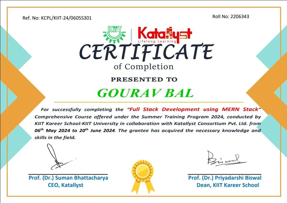 Gourav Bal on LinkedIn: #webdevelopment #fullstack #mern #frontend # ... Gourav Bal on LinkedIn: #webdevelopment #fullstack #mern #frontend # ...