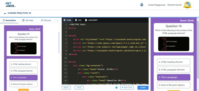 Devesh Kumar on LinkedIn: #nxt #nxtwave #coding #html #css #practice # ... Devesh Kumar on LinkedIn: #nxt #nxtwave #coding #html #css #practice # ...