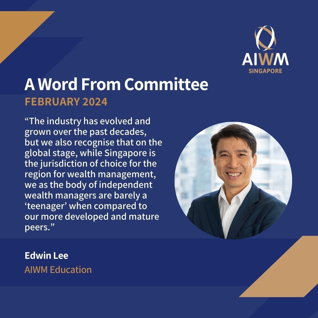 Association of Independent Wealth Managers Singapore (AIWM) on LinkedIn ... Association of Independent Wealth Managers Singapore (AIWM) on LinkedIn ...