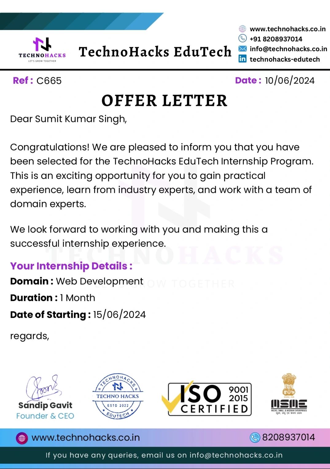 Sumit Kumar Singh on LinkedIn: #webdevelopment #internship Sumit Kumar Singh on LinkedIn: #webdevelopment #internship
