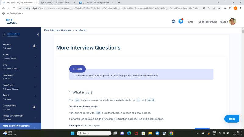 Naveen Gudipati on LinkedIn: #100daysofcodechallenge #nxtwave # ... Naveen Gudipati on LinkedIn: #100daysofcodechallenge #nxtwave # ...