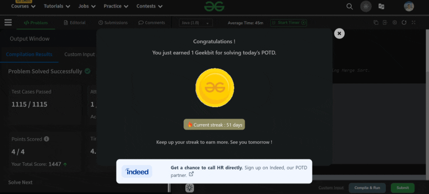 Mihir Raj (ミヒル ラージ) on LinkedIn: #geeksforgeeks #potd #codingchallenge ... Mihir Raj (ミヒル ラージ) on LinkedIn: #geeksforgeeks #potd #codingchallenge ...