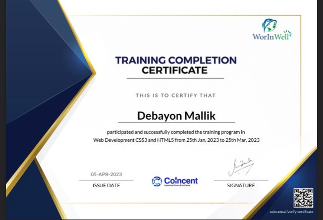 DEBAYON MALLIK on LinkedIn: #webdevelopment #frontenddeveloper #html5 #css DEBAYON MALLIK on LinkedIn: #webdevelopment #frontenddeveloper #html5 #css