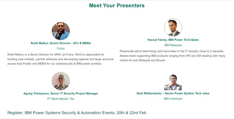 Rohit Mathur on LinkedIn: To IBM Power Community in Indonesia ... Rohit Mathur on LinkedIn: To IBM Power Community in Indonesia ...