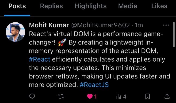 Mohit Kumar on LinkedIn: #reactjs #react #frontend #webdevelopment Mohit Kumar on LinkedIn: #reactjs #react #frontend #webdevelopment