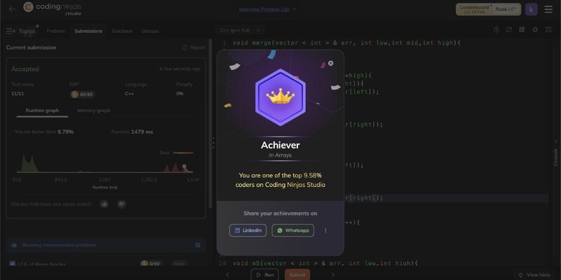 Khushi Wadhwa on LinkedIn: #Coding Ninjas Khushi Wadhwa on LinkedIn: #Coding Ninjas