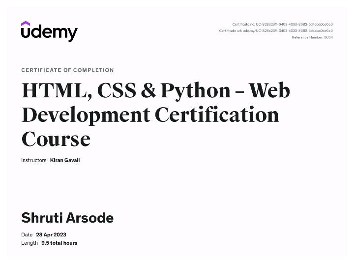 Shruti Arsode on LinkedIn: #html #css #webdevelopment #python Shruti Arsode on LinkedIn: #html #css #webdevelopment #python