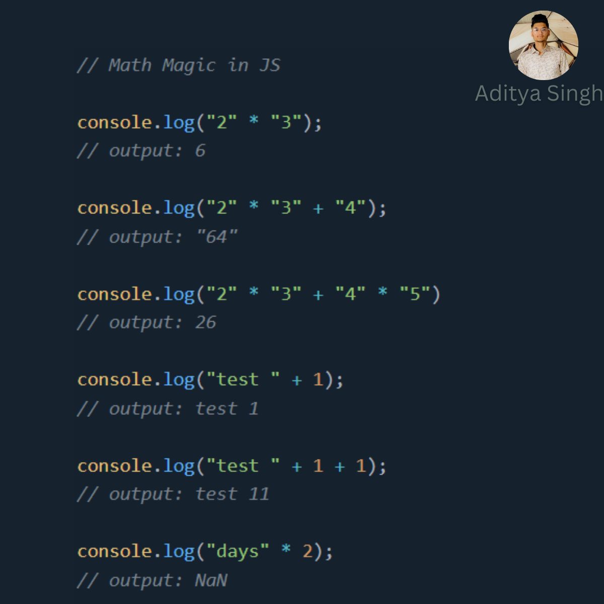 Aditya Singh 📈 on LinkedIn: #javascript #javascriptdeveloper #js # ... Aditya Singh 📈 on LinkedIn: #javascript #javascriptdeveloper #js # ...