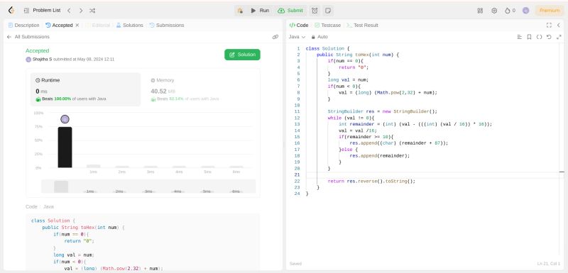 Shajitha S on LinkedIn: #leetcode #leetcodechallenge #problemsolving Shajitha S on LinkedIn: #leetcode #leetcodechallenge #problemsolving