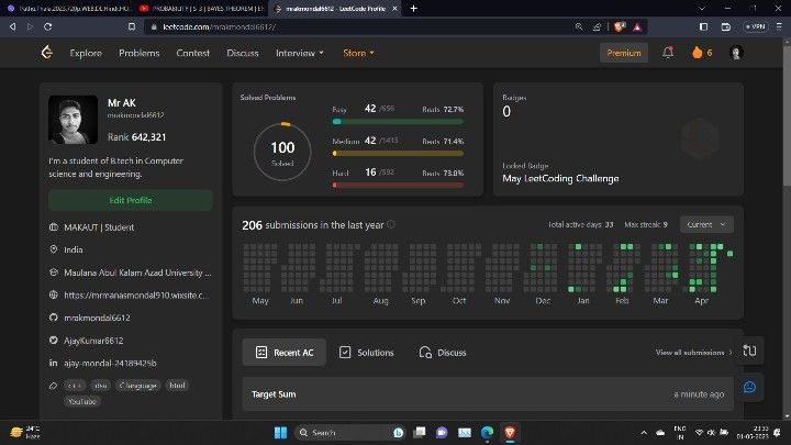 Ajay Mondal on LinkedIn: #leetcode #leetcode2023 #coder #cse #coding # ... Ajay Mondal on LinkedIn: #leetcode #leetcode2023 #coder #cse #coding # ...