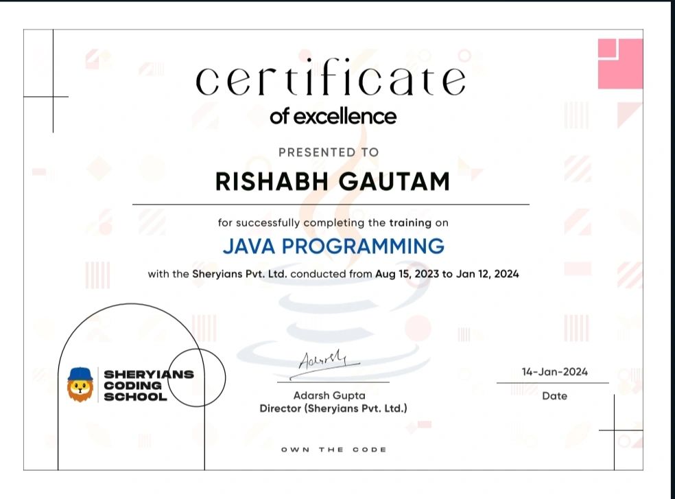 Rishabh Gautam on LinkedIn: #javaprogramming #learningjourney # ... Rishabh Gautam on LinkedIn: #javaprogramming #learningjourney # ...