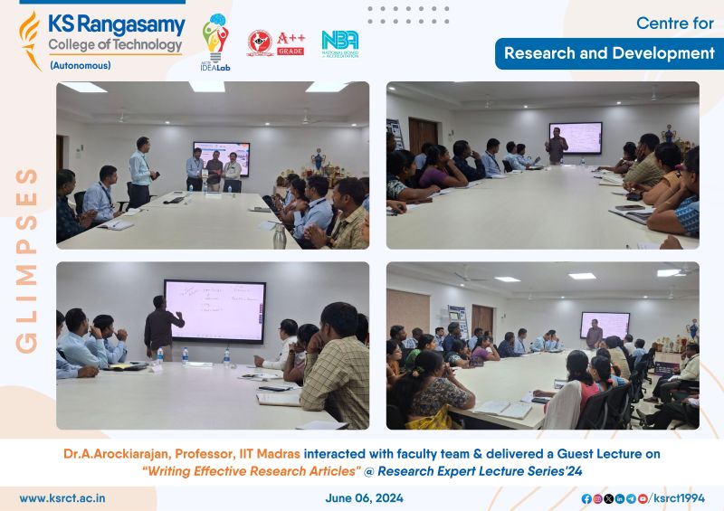 K.S.Rangasamy College of Technology on LinkedIn: Glimpses of Research ... K.S.Rangasamy College of Technology on LinkedIn: Glimpses of Research ...