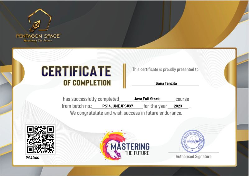 Sana Tanzila M S Hussain on LinkedIn: #java #fullstackdevelopment # ... Sana Tanzila M S Hussain on LinkedIn: #java #fullstackdevelopment # ...