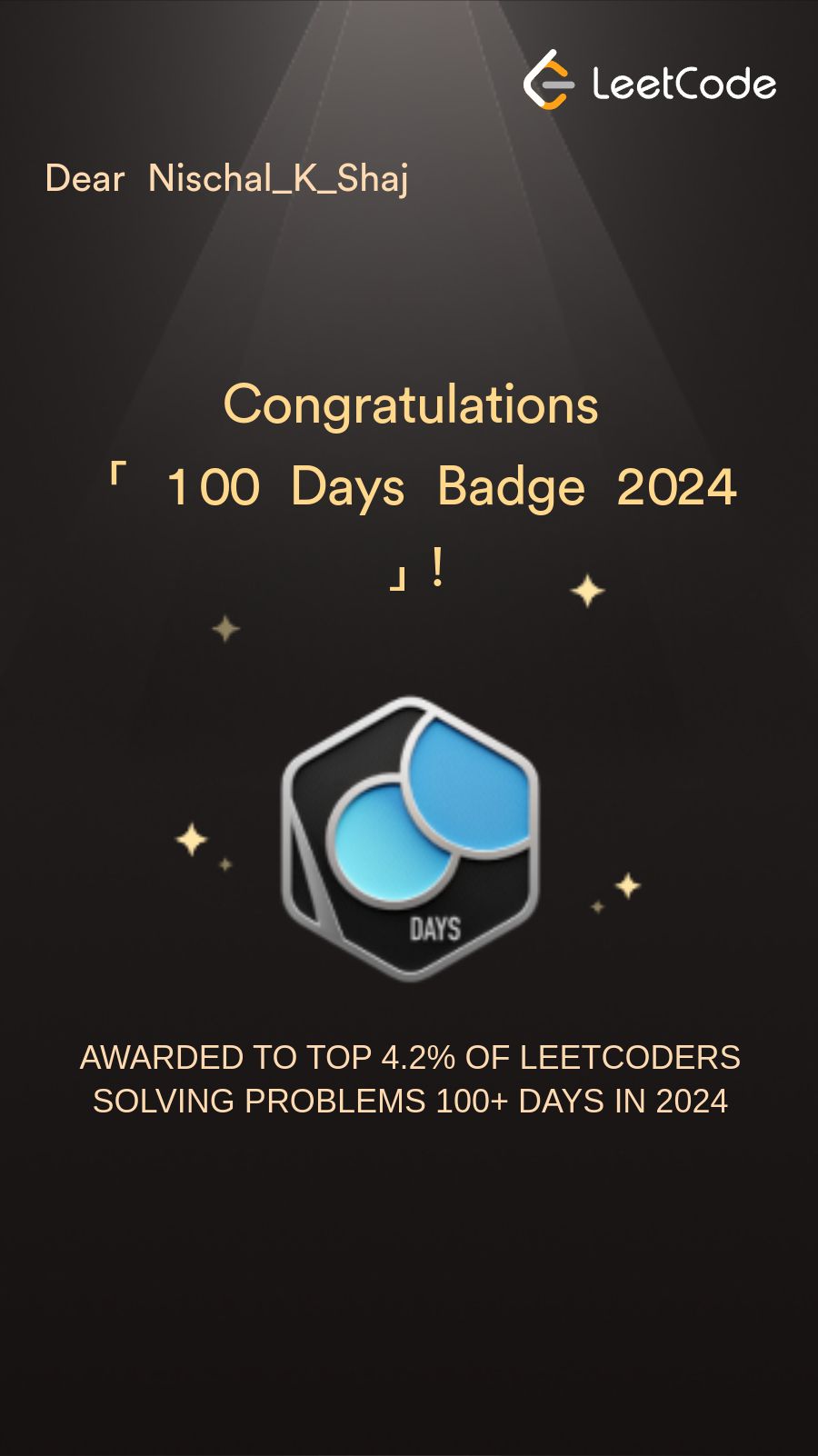 Nischal K Shaj on LinkedIn: #leetcode #100daysbadge #achievement # ... Nischal K Shaj on LinkedIn: #leetcode #100daysbadge #achievement # ...