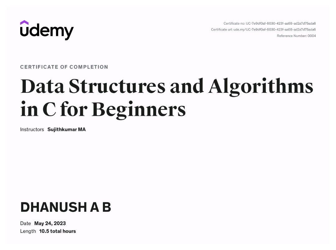 Dhanush boopathi on LinkedIn: #datastructures #algorithms #cprogramming ... Dhanush boopathi on LinkedIn: #datastructures #algorithms #cprogramming ...
