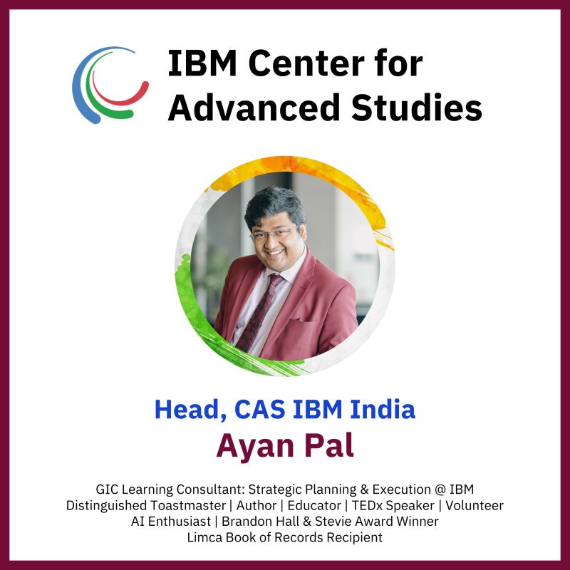 Ayan Pal on LinkedIn: #ibm #india #cas #centreforadvancedstudies #local ... Ayan Pal on LinkedIn: #ibm #india #cas #centreforadvancedstudies #local ...