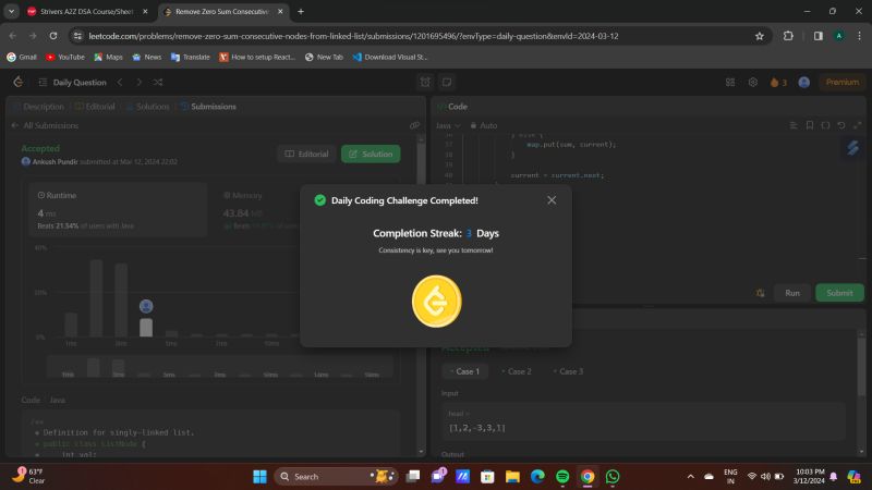 🚀 #DailyCodingChallenge Day 3: mastering linked lists in Java! 🤓🔗 ... 🚀 #DailyCodingChallenge Day 3: mastering linked lists in Java! 🤓🔗 ...