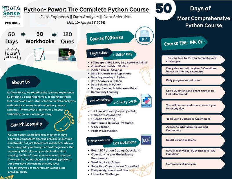 AMAN KUMAR on LinkedIn: #python #datasense #dataanalytics #freecourse # ... AMAN KUMAR on LinkedIn: #python #datasense #dataanalytics #freecourse # ...