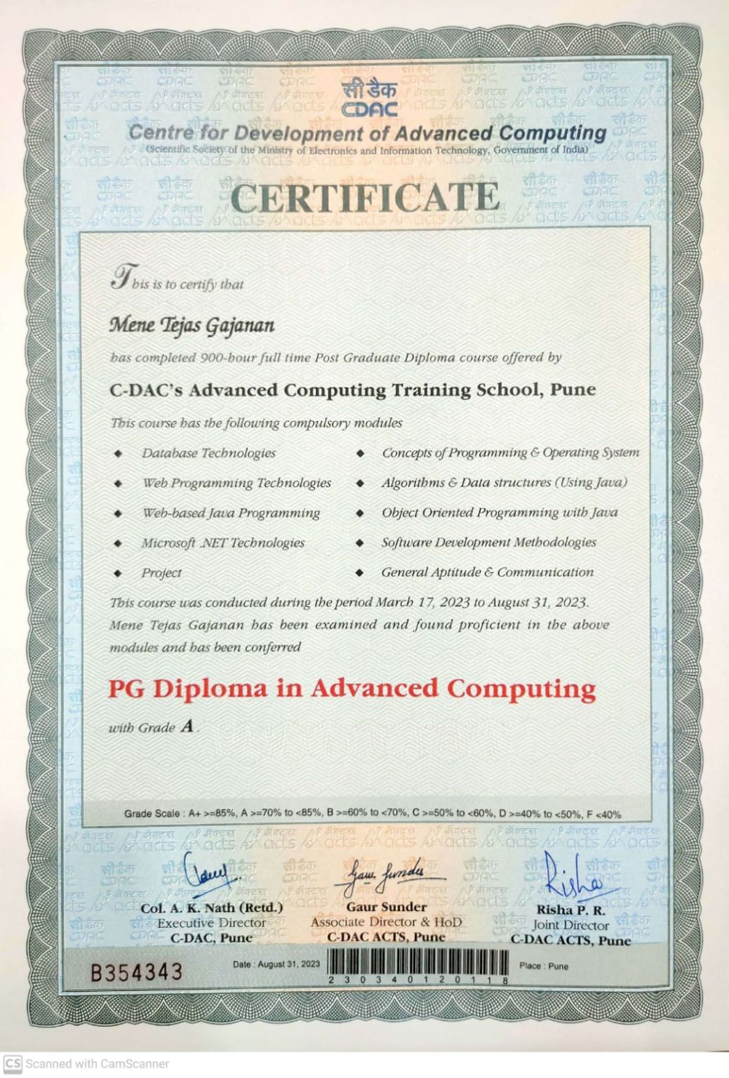 Tejas Mene on LinkedIn: #pgdac #cdacactspune #lifelonglearning # ... Tejas Mene on LinkedIn: #pgdac #cdacactspune #lifelonglearning # ...