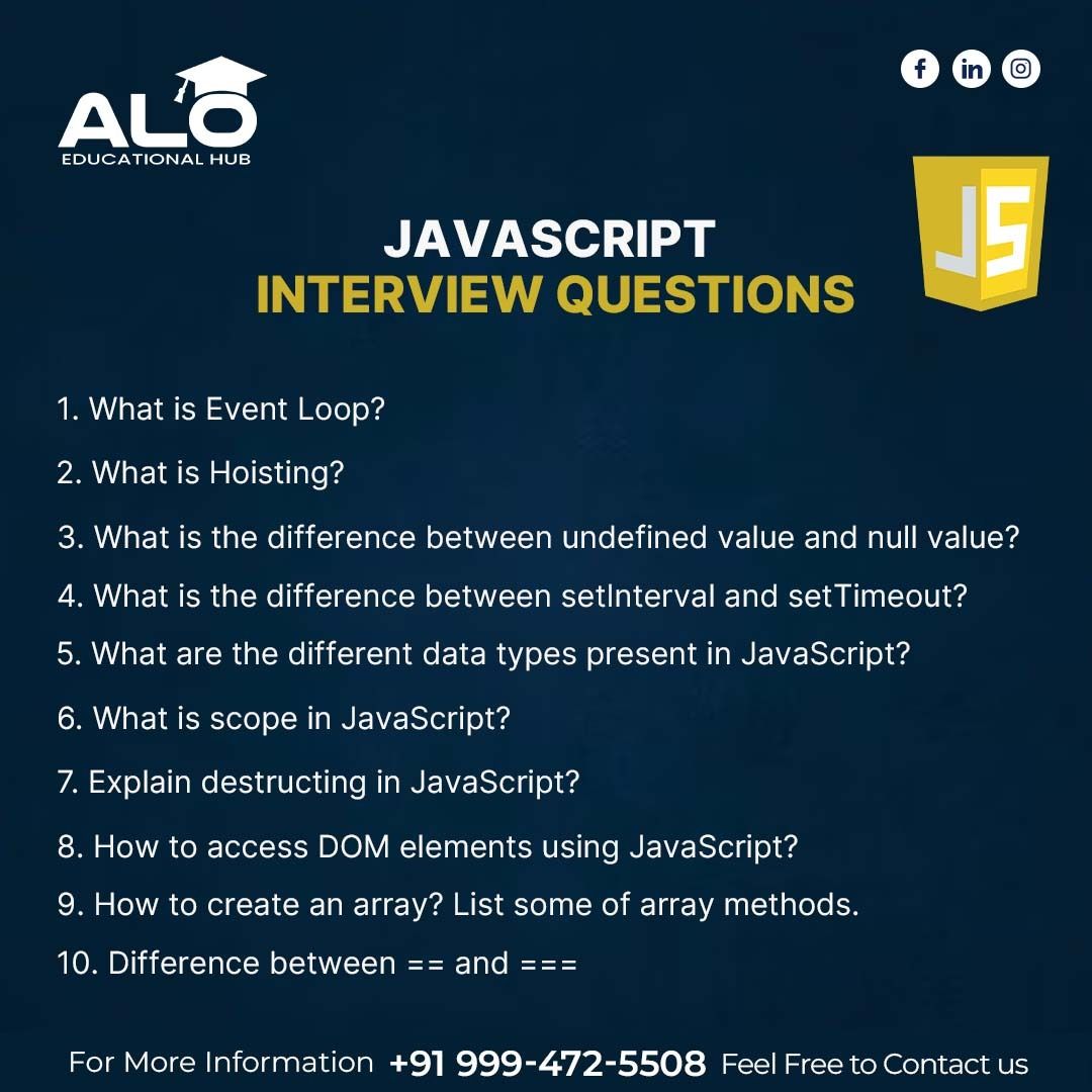 ALO Educational Hub on LinkedIn: #javascript #javascriptdeveloper # ... ALO Educational Hub on LinkedIn: #javascript #javascriptdeveloper # ...