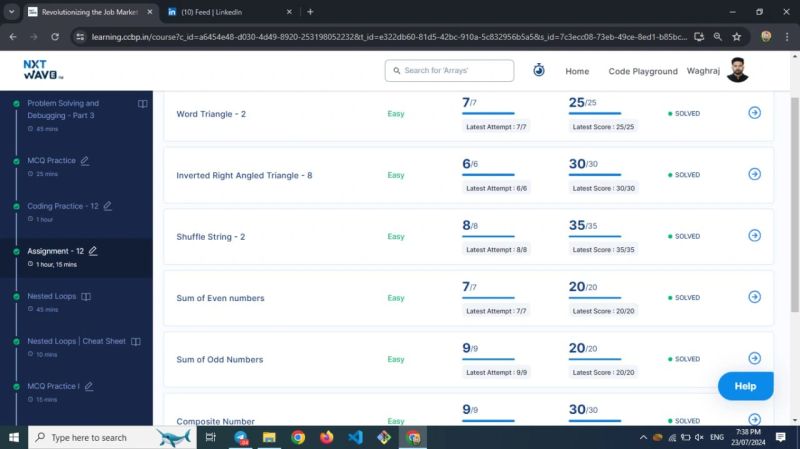 Waghraj Patil on LinkedIn: #day21 #30daysofcode #ccbp #nxtwave # ... Waghraj Patil on LinkedIn: #day21 #30daysofcode #ccbp #nxtwave # ...