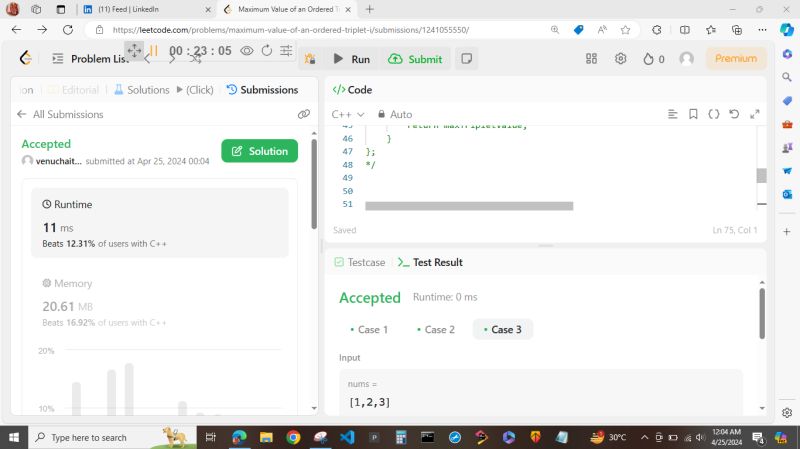 Venuchaitanya . on LinkedIn: #day28 #100daysofcode #leetcode #array ... Venuchaitanya . on LinkedIn: #day28 #100daysofcode #leetcode #array ...