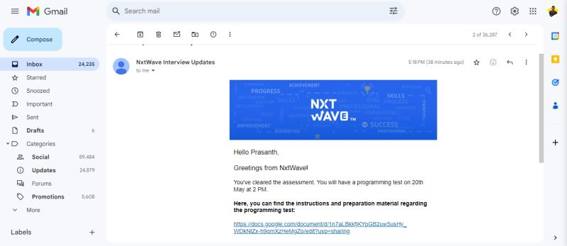 Prasanth P on LinkedIn: #nxtwave #programmingtest #achievement # ... Prasanth P on LinkedIn: #nxtwave #programmingtest #achievement # ...