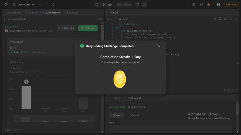 Ritesh Patel on LinkedIn: #day167 #cpp #consistency #streak #cpp # ... Ritesh Patel on LinkedIn: #day167 #cpp #consistency #streak #cpp # ...