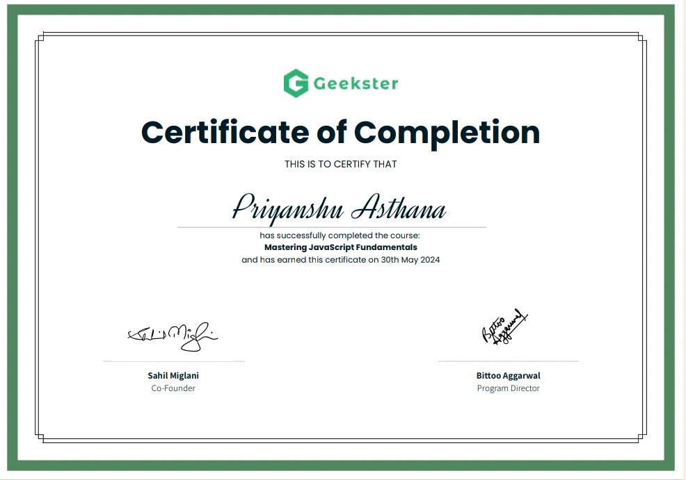Priyanshu Asthana on LinkedIn: #javascript #development Priyanshu Asthana on LinkedIn: #javascript #development