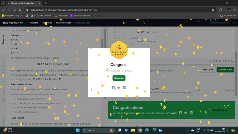 Kunal Anand on LinkedIn: #coding #algortihms #hackerrank #achievement # ... Kunal Anand on LinkedIn: #coding #algortihms #hackerrank #achievement # ...