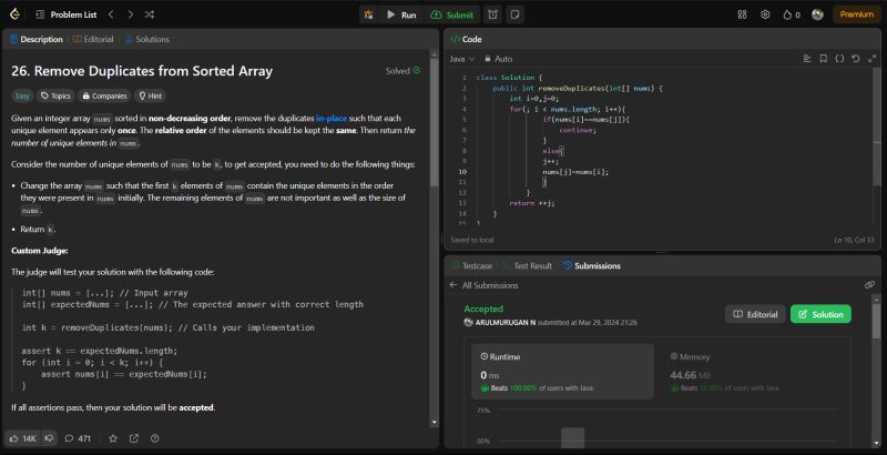 ARUL MURUGAN N on LinkedIn: #problemsolving #100daysofcode #leetcode # ... ARUL MURUGAN N on LinkedIn: #problemsolving #100daysofcode #leetcode # ...