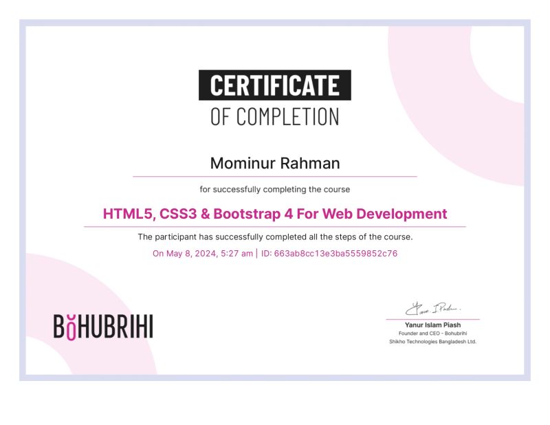 Mominur Rahman on LinkedIn: #frontenddevelopment #html #css #bootstrap ... Mominur Rahman on LinkedIn: #frontenddevelopment #html #css #bootstrap ...