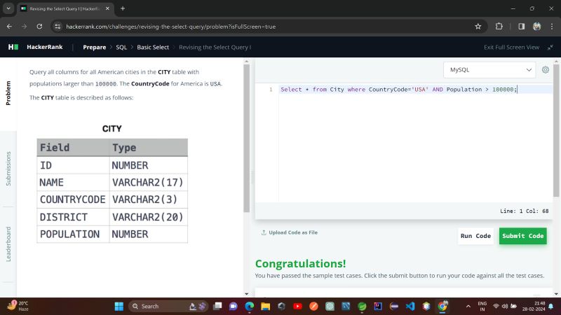 Prajjwal Yadav on LinkedIn: #dailycoding #dailychallenge #coder #sql # ... Prajjwal Yadav on LinkedIn: #dailycoding #dailychallenge #coder #sql # ...