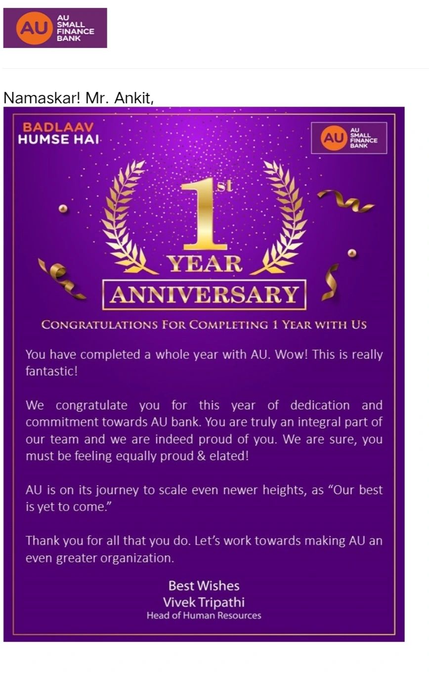 Ankit Kumar Tiwari on LinkedIn: #workanniversary #gratitude Ankit Kumar Tiwari on LinkedIn: #workanniversary #gratitude