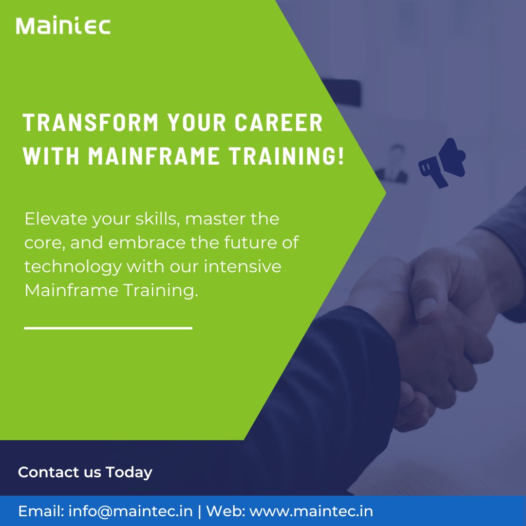 Maintec Technologies - India on LinkedIn: #mainframetraining # ... Maintec Technologies - India on LinkedIn: #mainframetraining # ...