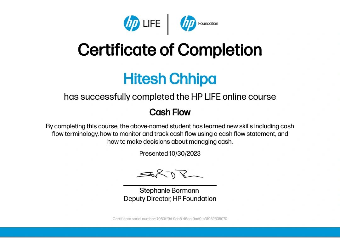 Hitesh Chhipa on LinkedIn: I have successfully completed the Hitesh Chhipa on LinkedIn: I have successfully completed the