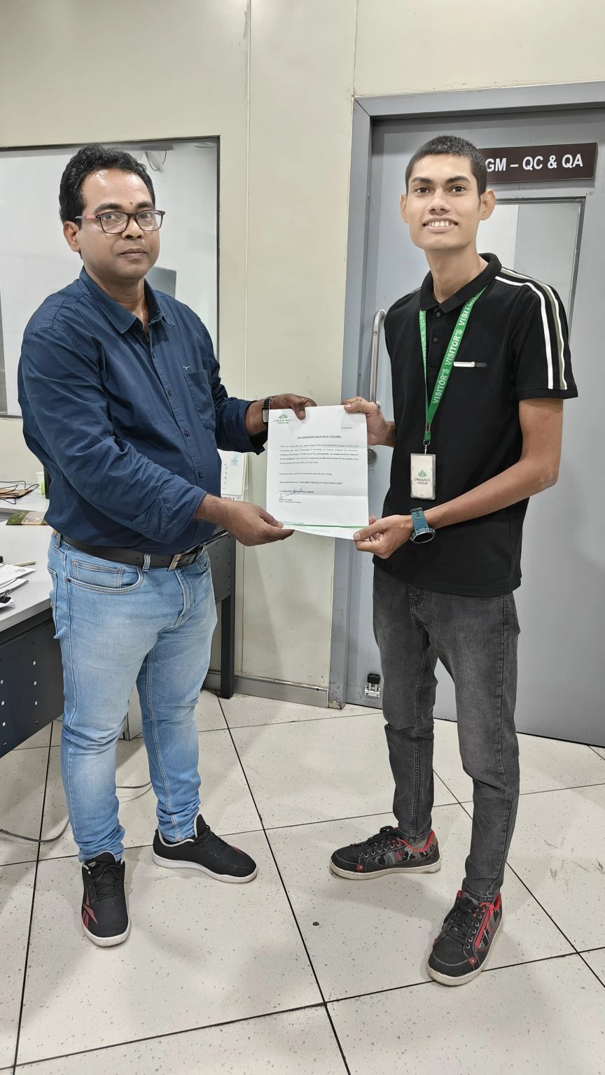 Abhay Mishra on LinkedIn: #internship #organicindia #learning #growth # ... Abhay Mishra on LinkedIn: #internship #organicindia #learning #growth # ...