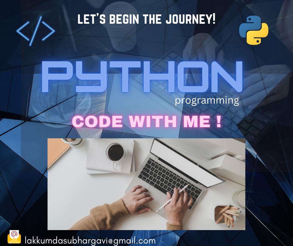 Learn Python with me! | Bhargavi Lakkumdasu posted on the topic | LinkedIn Learn Python with me! | Bhargavi Lakkumdasu posted on the topic | LinkedIn