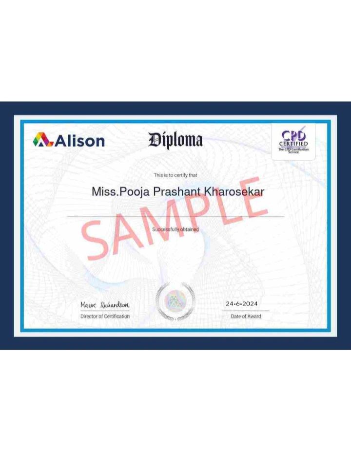 Pooja Kharosekar on LinkedIn: # Alison # CRPs# NHCPS approved ... Pooja Kharosekar on LinkedIn: # Alison # CRPs# NHCPS approved ...