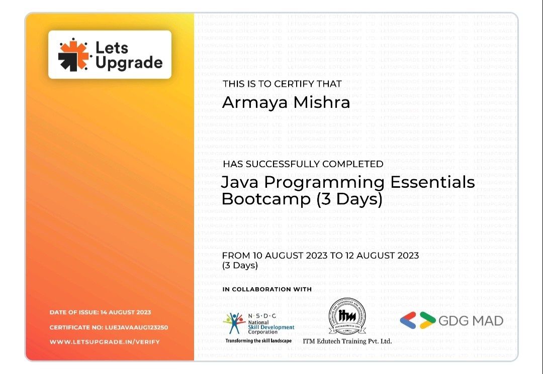 Armaya Mishra on LinkedIn: #javaprogramming #codingjourney #coding # ... Armaya Mishra on LinkedIn: #javaprogramming #codingjourney #coding # ...