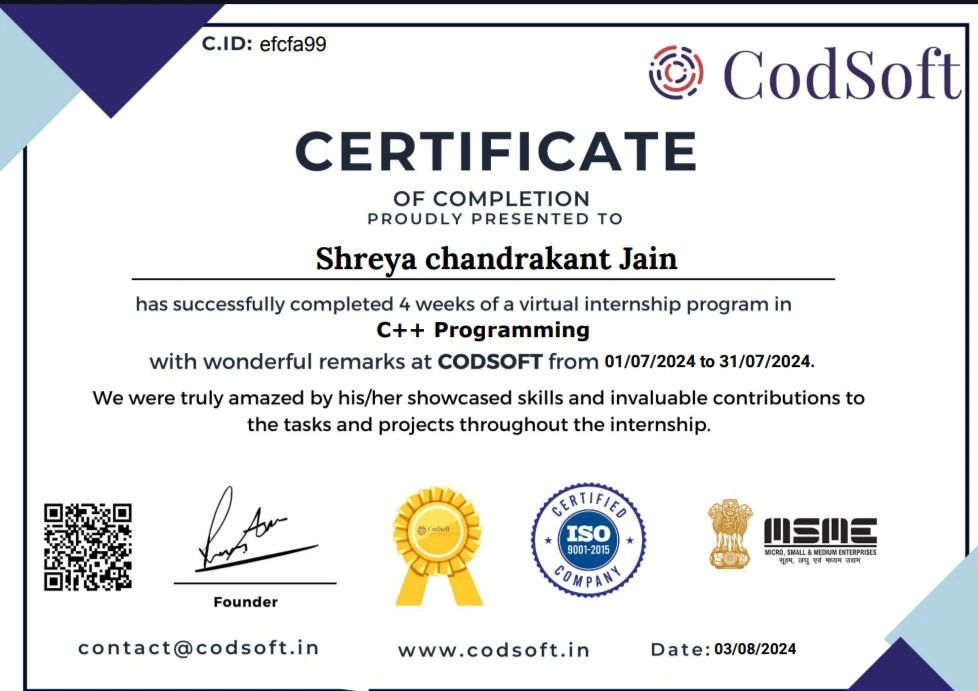 Shreya Jain on LinkedIn: #connections #codesoft #codesoft #codesoft # ... Shreya Jain on LinkedIn: #connections #codesoft #codesoft #codesoft # ...