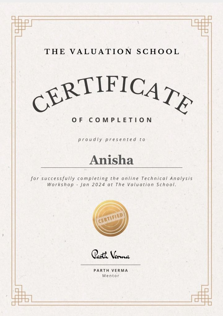 Completed a workshop on technical analysis under Parth Verma and The ... Completed a workshop on technical analysis under Parth Verma and The ...