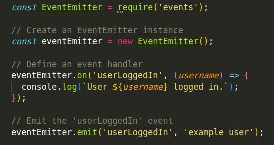 Mofique Ahmed on LinkedIn: #nodejs #eventemitter #javascript # ... Mofique Ahmed on LinkedIn: #nodejs #eventemitter #javascript # ...