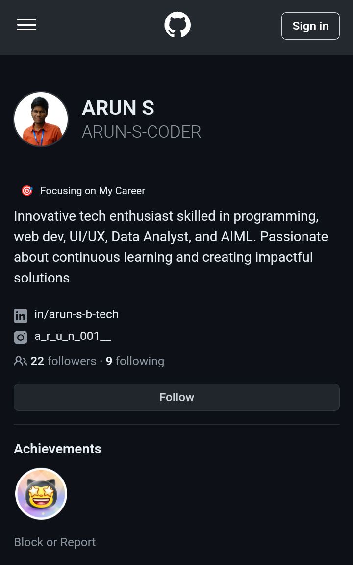 ARUN S (B.Tech) on LinkedIn: #github #achievement #starstruck # ... ARUN S (B.Tech) on LinkedIn: #github #achievement #starstruck # ...