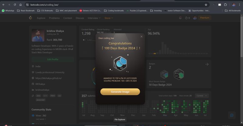 Krishna Shakya on LinkedIn: #100daysofcode #leetcode #dsa #consistency ... Krishna Shakya on LinkedIn: #100daysofcode #leetcode #dsa #consistency ...